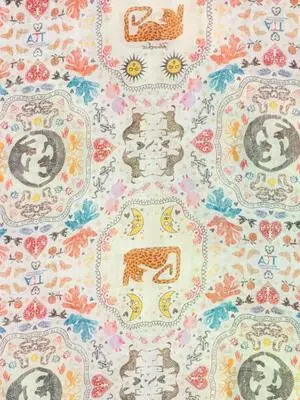 Faliero Sarti Patterned Scarf - Neutrals