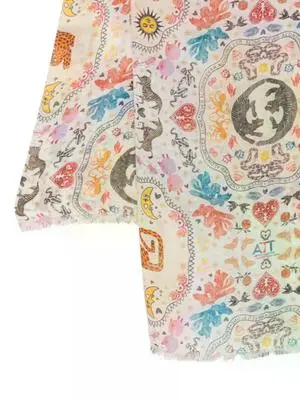 Faliero Sarti Patterned Scarf - Neutrals