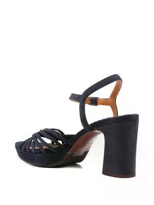 Chie Mihara Keske Suede Sandals - Blue