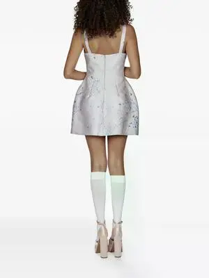 MIA PECULIAR Button-embellished Mini Dress