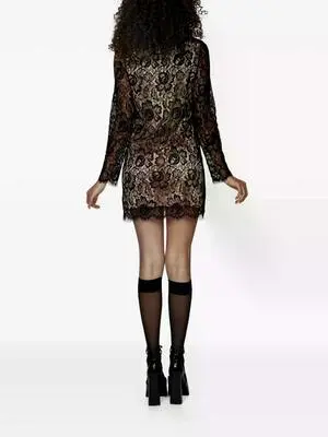 MIA PECULIAR Lace Bows Mini Dress