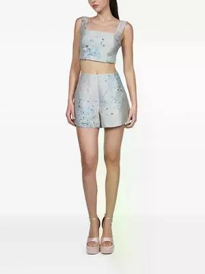 MIA PECULIAR Button-embellishment Top