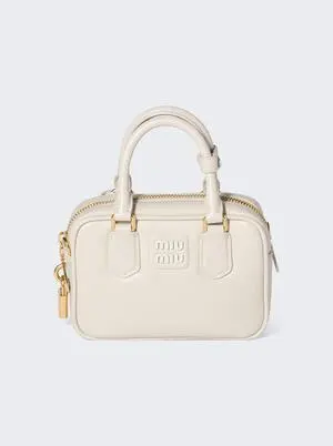 Miu Miu Arcadie Leather Bag - Ivory
