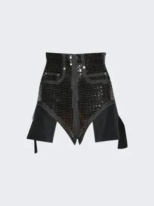 Rick Owens Dirt Cutoffs And Bronze - Black