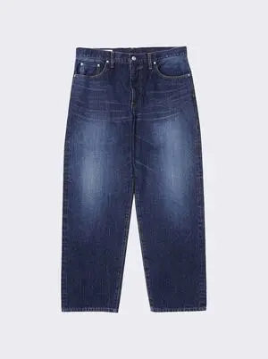 VOWELS Baggy Denim Jeans Petit Blue - A