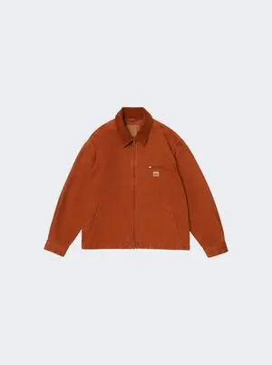 VOWELS Corduroy Collar Zip-up Trucker Jacket