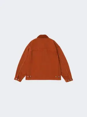 VOWELS Corduroy Collar Zip-up Trucker Jacket