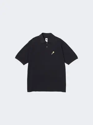 VOWELS Short Sleeve Pique Polo