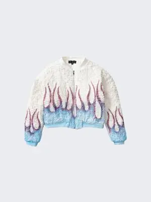 WHO DECIDES WAR BY EV BRAVADO Husk Flame Bomber Jacket