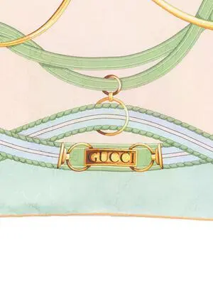 Gucci Gg-jacquard Silk Scarf