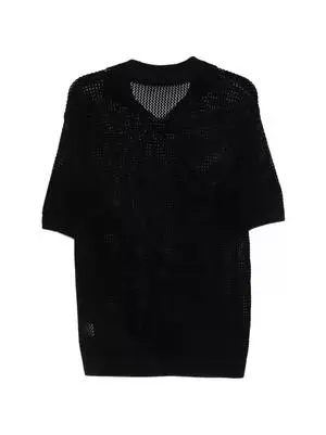 Tagliatore Collared T-shirt - Black