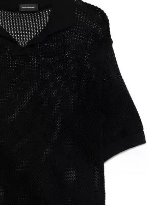 Tagliatore Collared T-shirt - Black