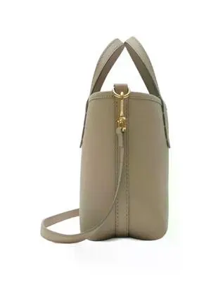 Burberry Mini Reversible Bloomsbury Tote In Grainy Calf Leather