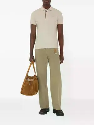 Burberry Cotton Polo Shirt - Neutrals