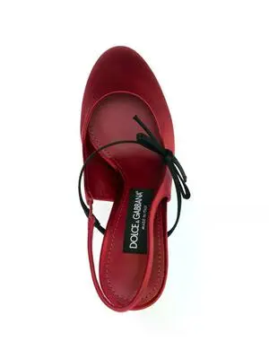 Dolce & Gabbana Bow-detail Slingback Heeled Pumps