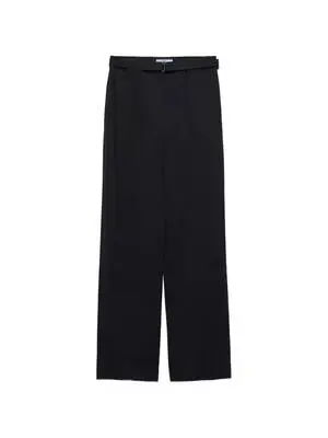 Prada Wool Wide-leg Pants - Blue