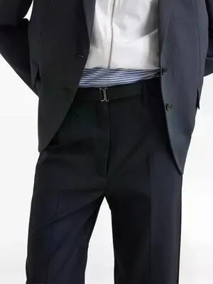 Prada Wool Wide-leg Pants - Blue