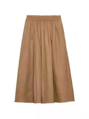 Prada Camel-hair Circle Midi Skirt - Neutrals