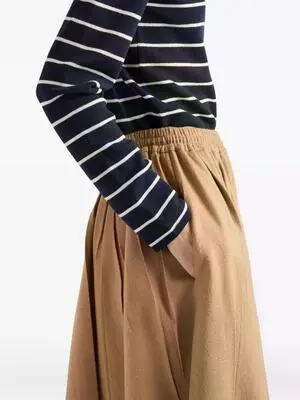 Prada Camel-hair Circle Midi Skirt - Neutrals