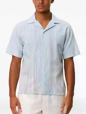 LES DEUX Lukas Striped Short-sleeve Shirt