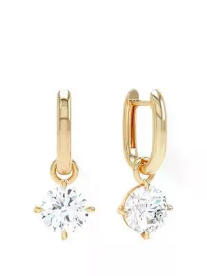 LOEV Diamond Drop Earrings - Gold