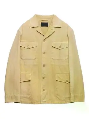 Prada Patch-pockets Button Jacket - Neutrals
