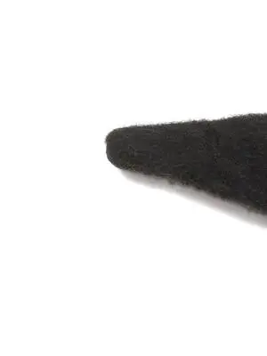 RIER Fleece Trim Scarf - Black
