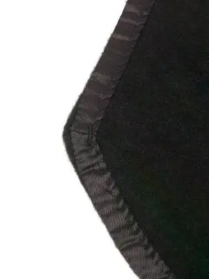 RIER Fleece Trim Scarf - Black