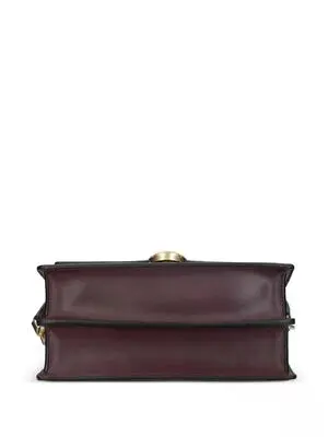 Lacoste Detachable Strap Leather Satchel