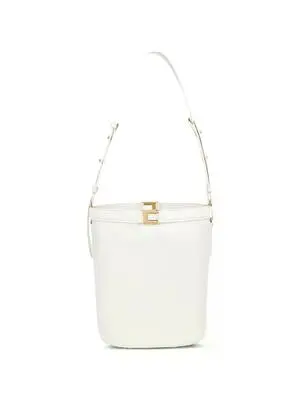 Elisabetta Franchi Logo Detail Shoulder Bag - White