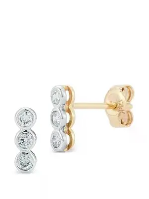 Mateo Trio Diamond Bar Stud Earrings
