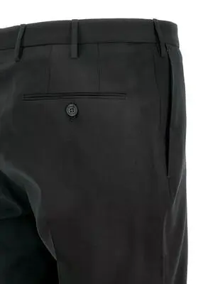 Incotex Pleat-detail Tailored Trousers - Black