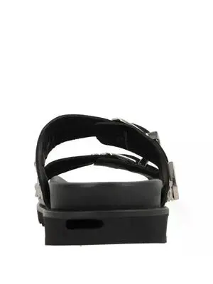 TOGA VIRILIS Studded Buckle-strap Leather Sandals