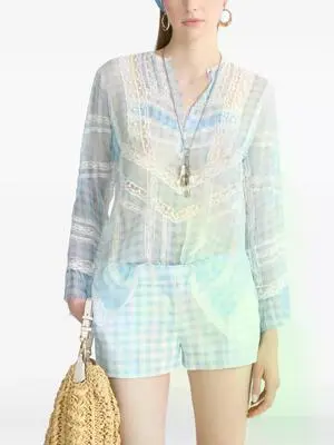 Ermanno Scervino Printed Silk Blouse