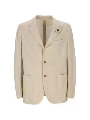 LARDINI Cotton Blazer - Neutrals