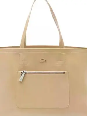 Lacoste Large Lite Glossy Tote Bag - Neutrals