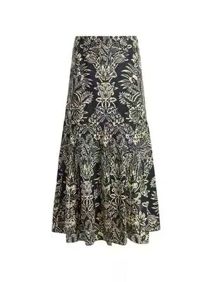 Ulla Johnson Clarisse Floral Midi Skirt