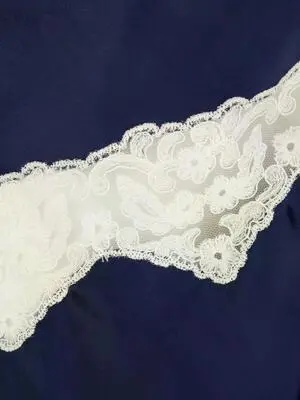 Alberta Ferretti Lace-trimmed Top