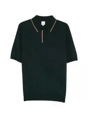 Paul Smith Trim Polo Shirt - Green