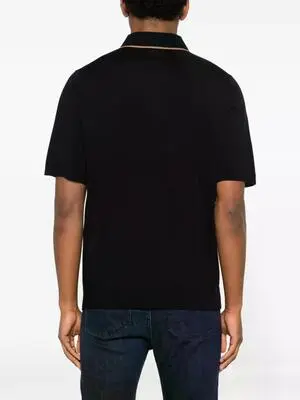 Paul Smith Striped Polo Shirt - Black