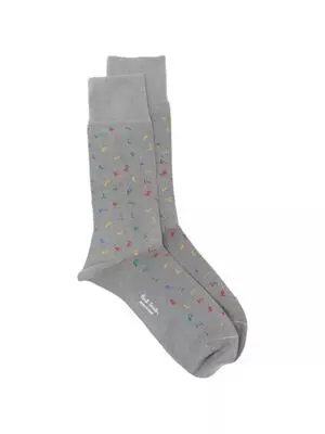 Paul Smith Meribel Logo-detail Socks - Grey