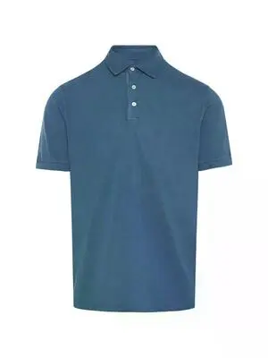Fedeli Button Polo Shirt - Blue