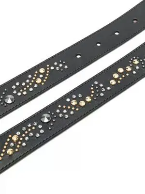 Versace Studded Medusa Leather Belt