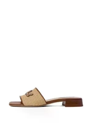 Karl Lagerfeld Petalo Ii Raffia-effect Sandals