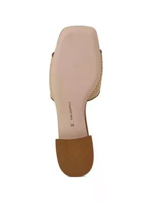 Karl Lagerfeld Petalo Ii Raffia-effect Sandals
