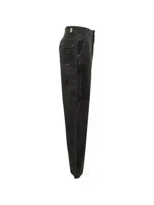 REPRESENT Heaton Workwear Regular-fit Trousers - Black