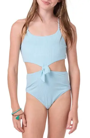 O'Neill Shorebreak Rib Knot Cutout One-piece Swimsuit - Stratosphere