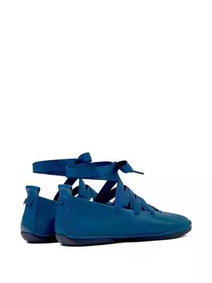 Camper Right Nina Leather Ballet Flats - Blue