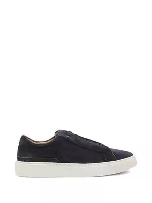 BOSS Suede Lace-up Sneakers - Blue