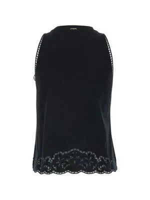 TWINSET Crochet Detail Top - Black